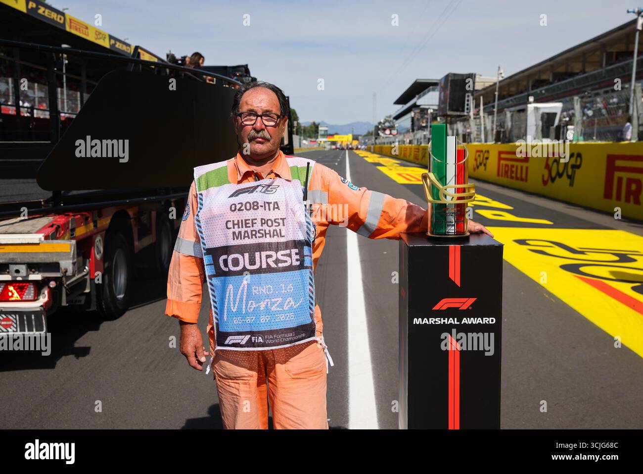Marshall award, during the 2025 Formula 1 Pirelli Grand Premio d’Italia ...