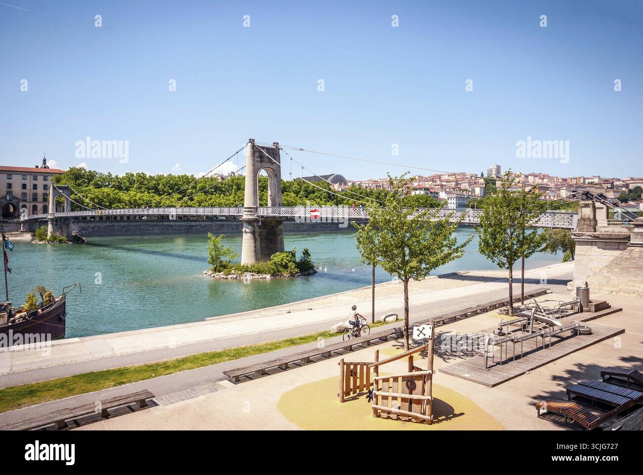 Bridge over saone river hi-res stock photography and images - Alamy