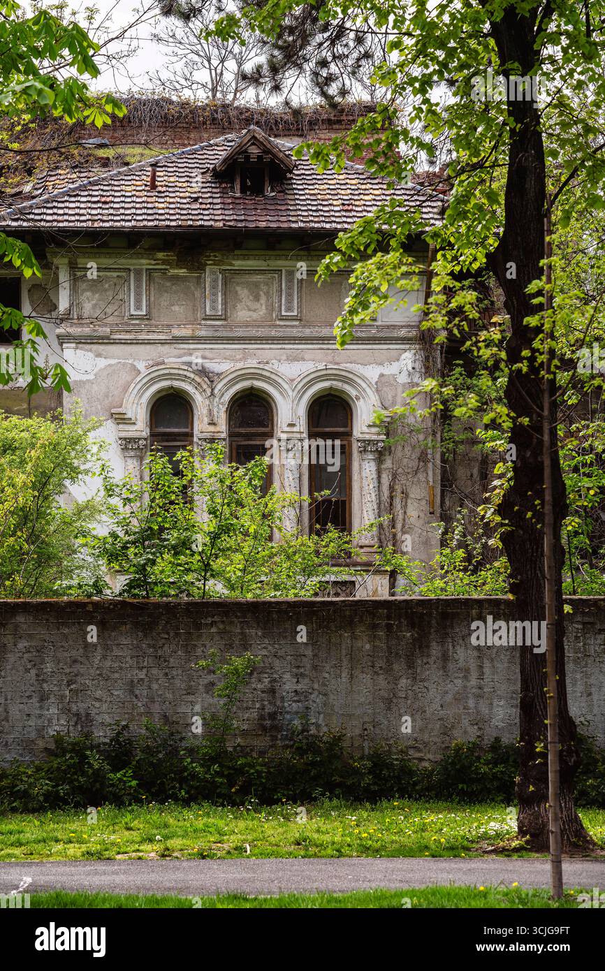Bucharest city center architecture, Romania Stock Photo - Alamy