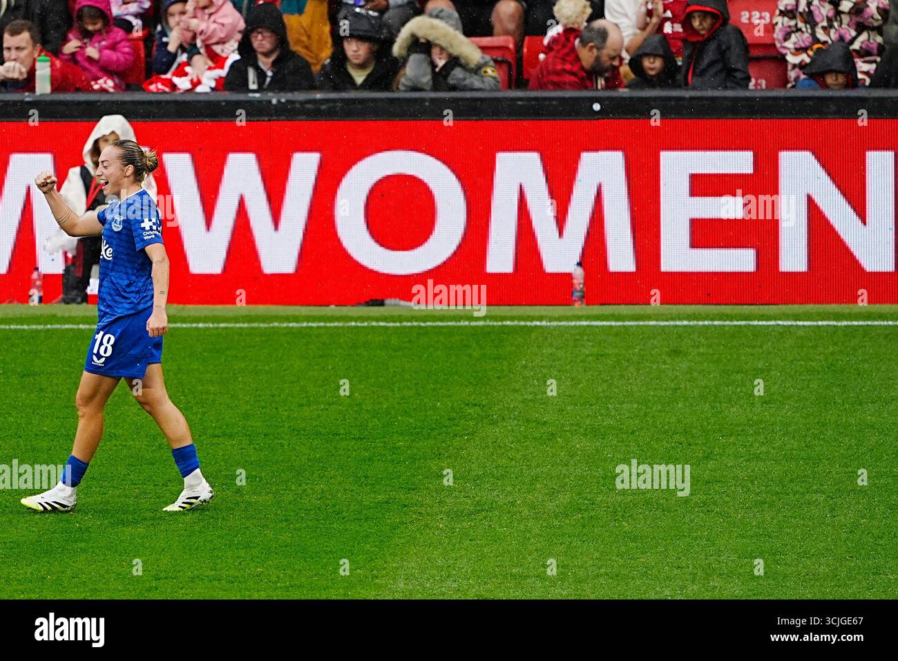 Everton's Ornella Vignola celebrates after scoring her second and her ...