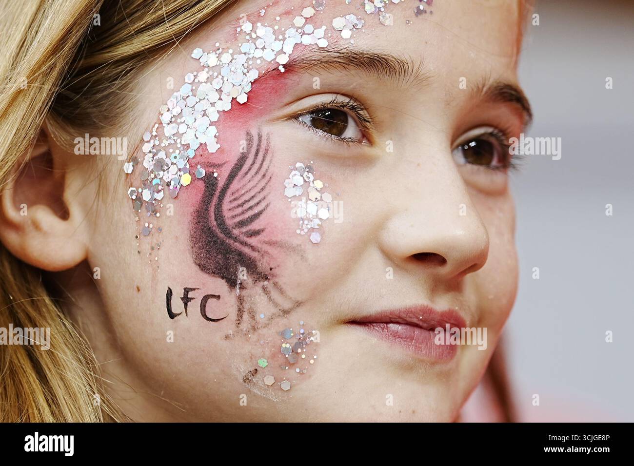 A Liverpool fan in the stands before the Barclays Women's Super League ...