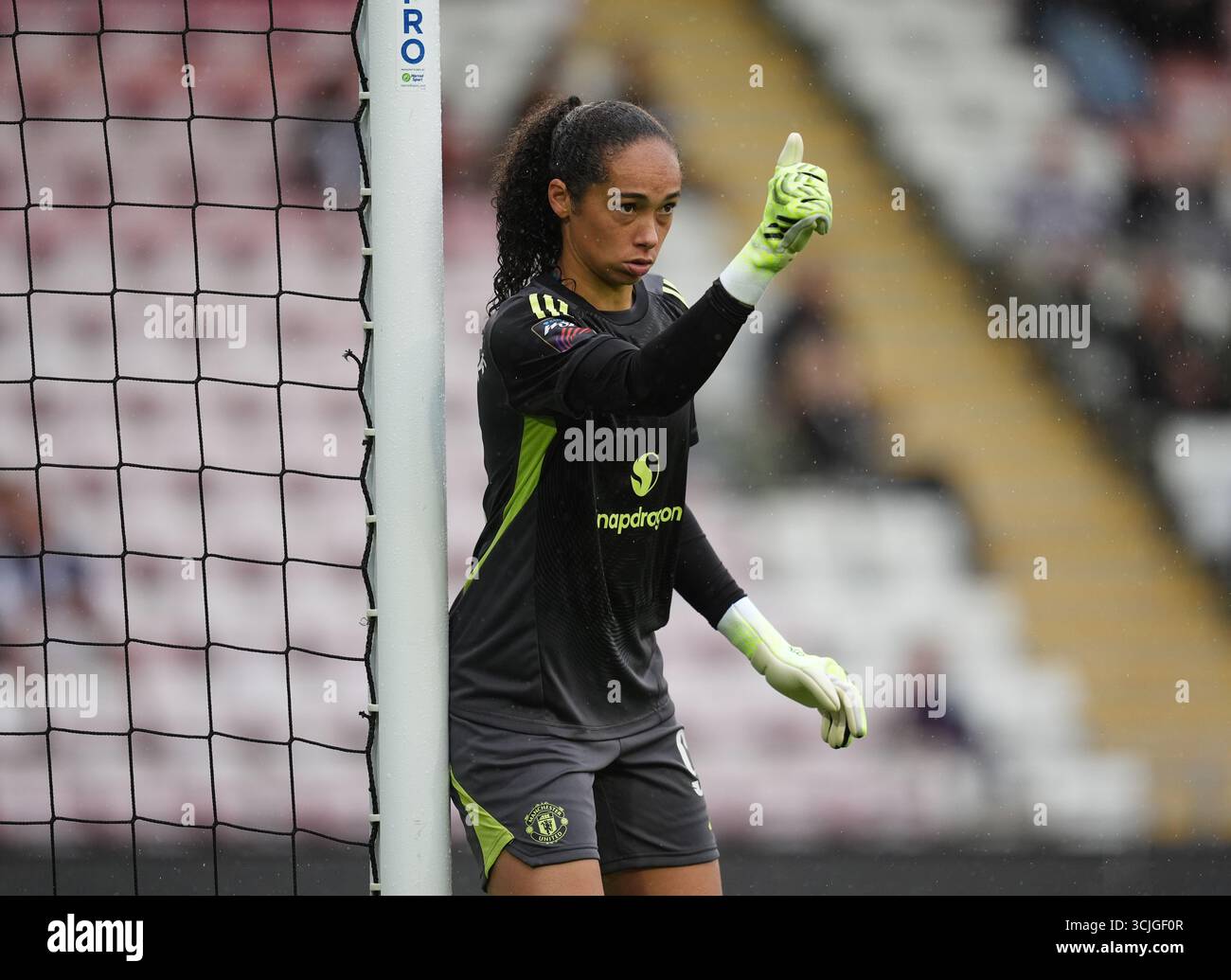 Manchester United goalkeeper Phallon Tullis-Joyce during the Barclays ...
