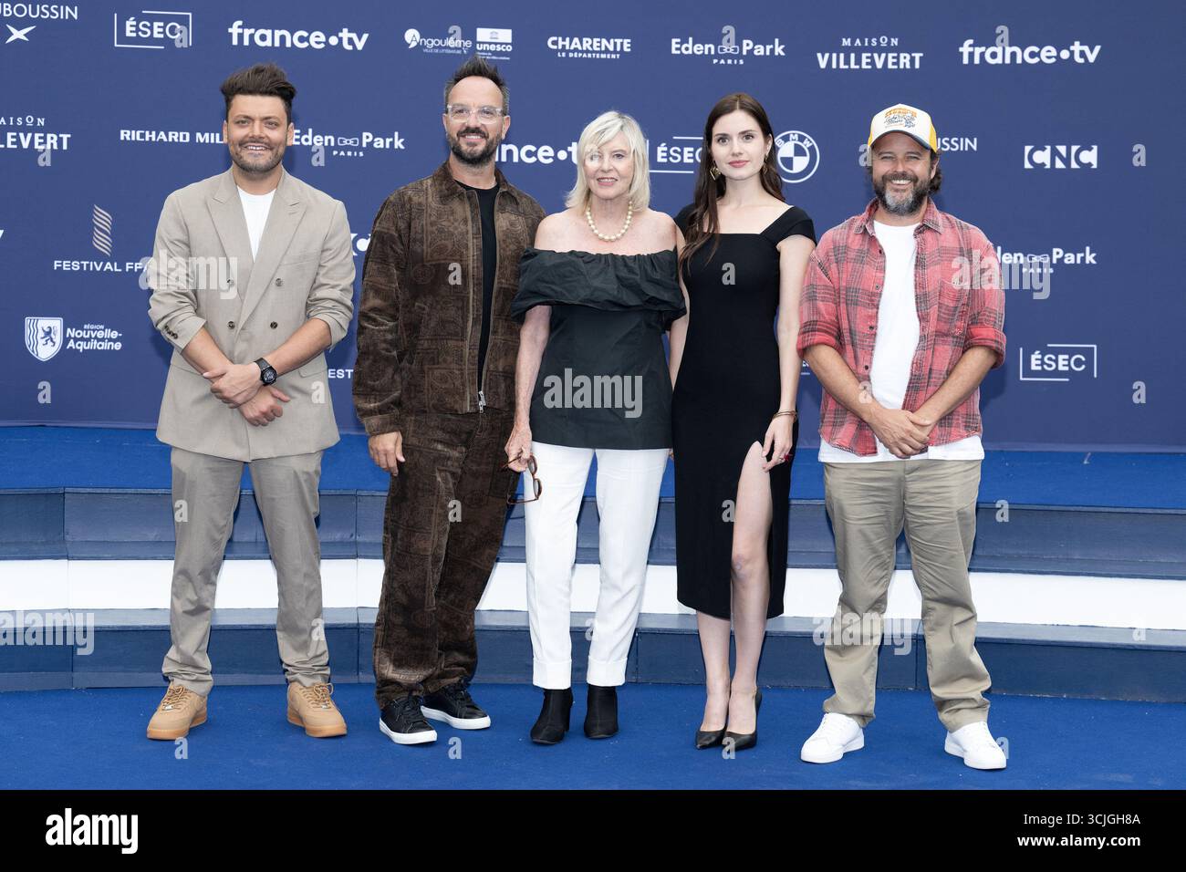 Kev Admas, Marie Pariso, Jarry, Chantal Ladesou and Claude Zidi Jr ...
