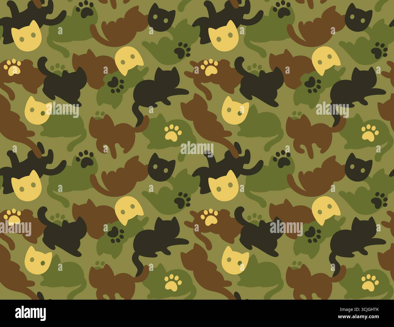 Cats paw print in Stock Vector Images - Alamy