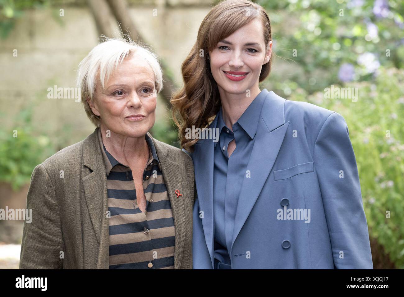 Muriel Robin and Louise Bourgoin attend the La pire mère au monde ...