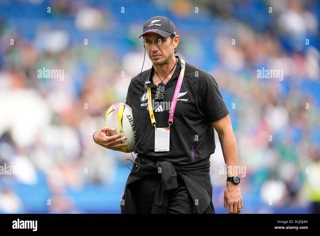 New Zealand head coach Allan Bunting on the pitch ahead of the Women's ...