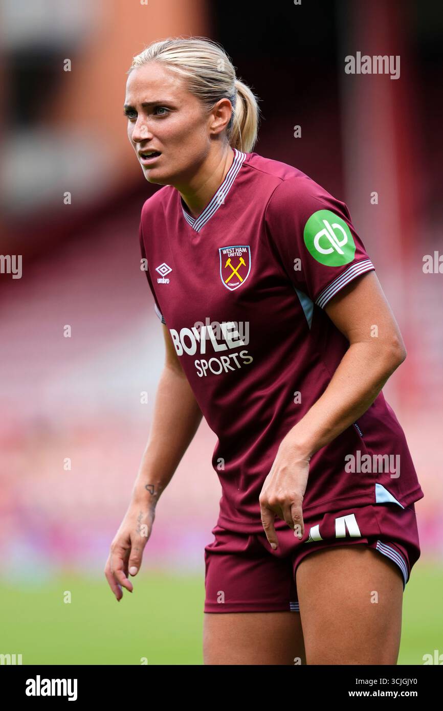 West Ham United's Shelina Zadorsky during the Barclays Women's Super ...