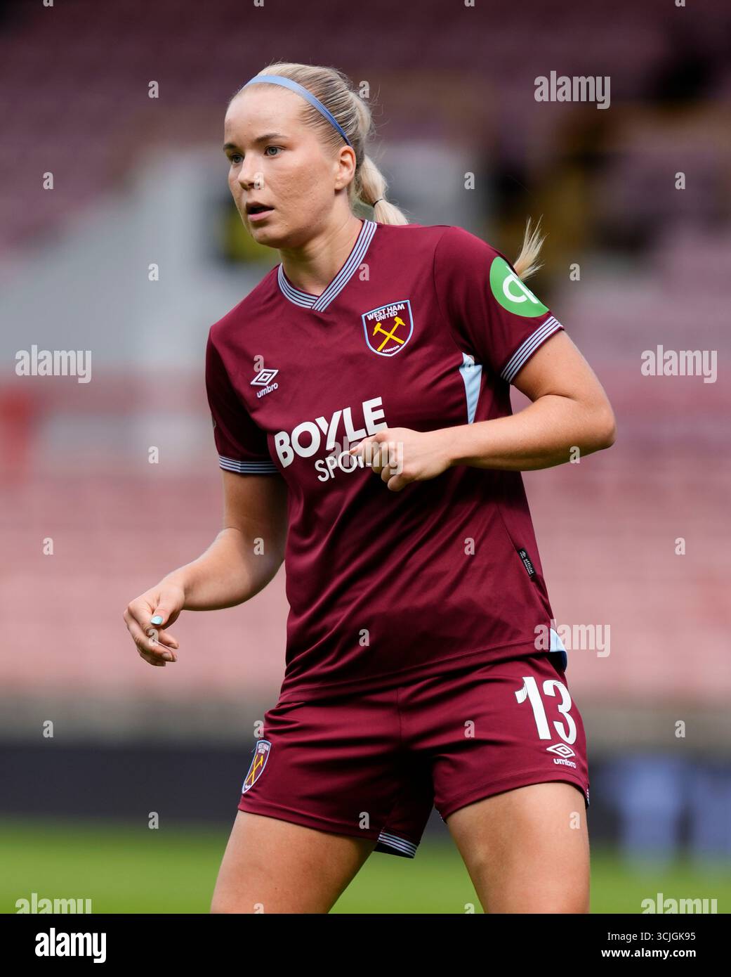 West Ham United's Eva Nystrom during the Barclays Women's Super League match at BetWright ...