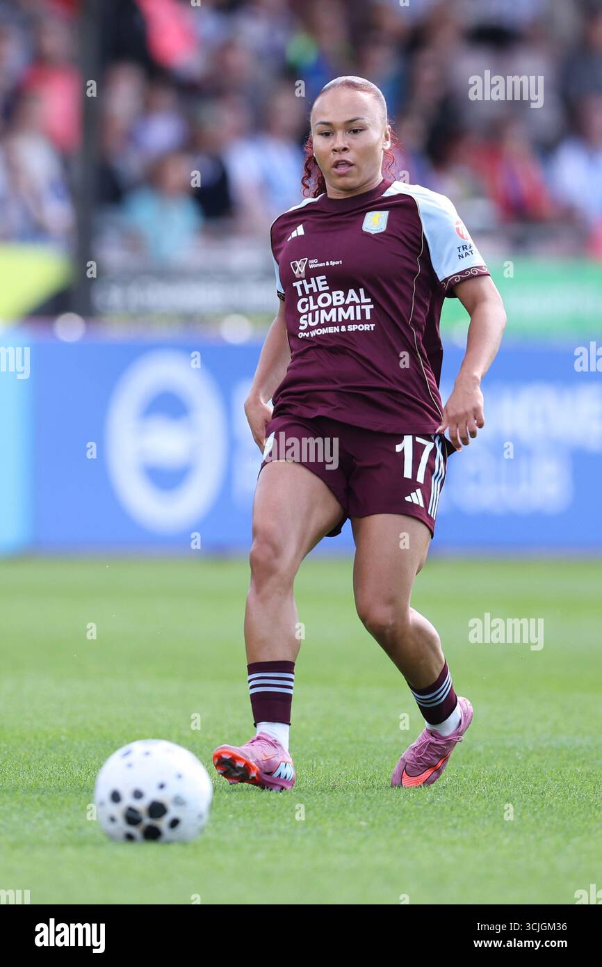 Crawley, UK, 7th September 2025. Ebony Salmon of Aston Villa during the ...