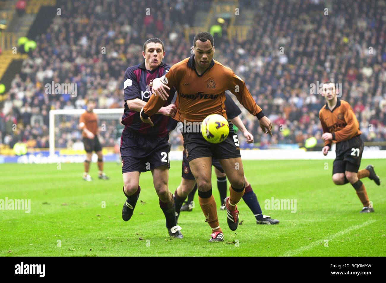 Wolves footballer Joleon Lescott and Andy Tod. Wolverhampton Wanderers ...