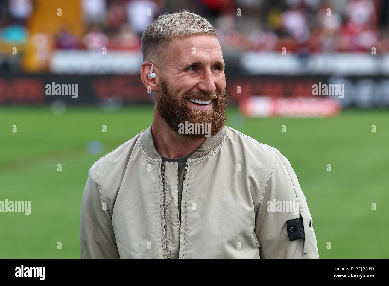 Sam Tomkins is in attendance during the Betfred Super League Round 25 ...