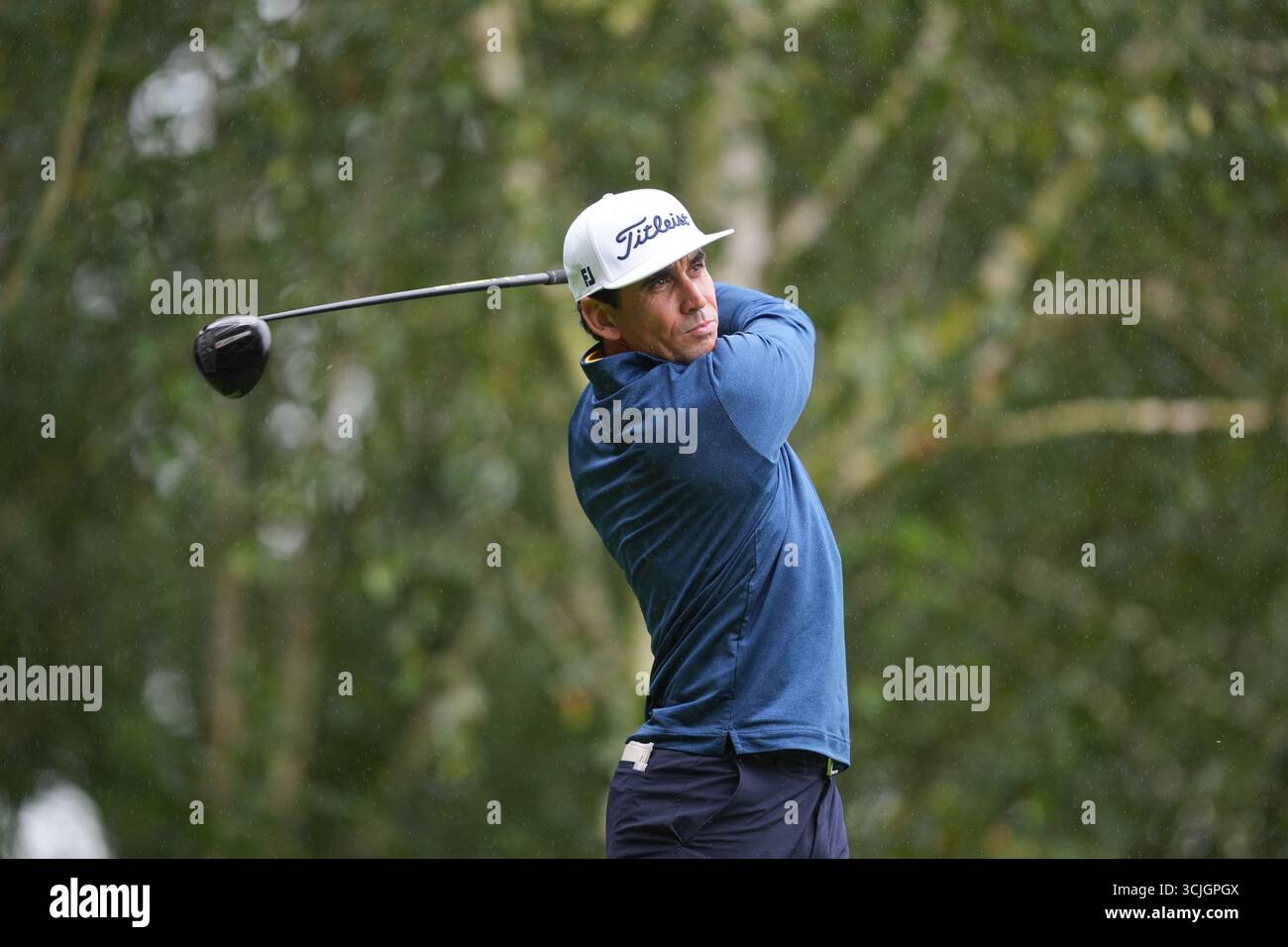 Rafa Cabrera Bello on 2nd tee on day four of the 2025 Amgen Irish Open ...