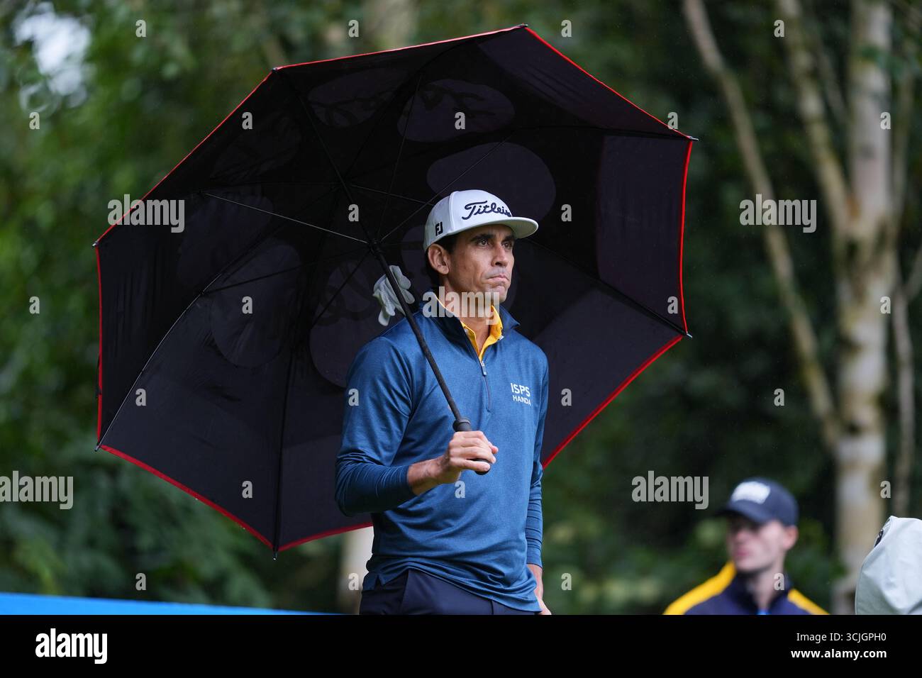 Rafa Cabrera Bello on 2nd tee on day four of the 2025 Amgen Irish Open ...