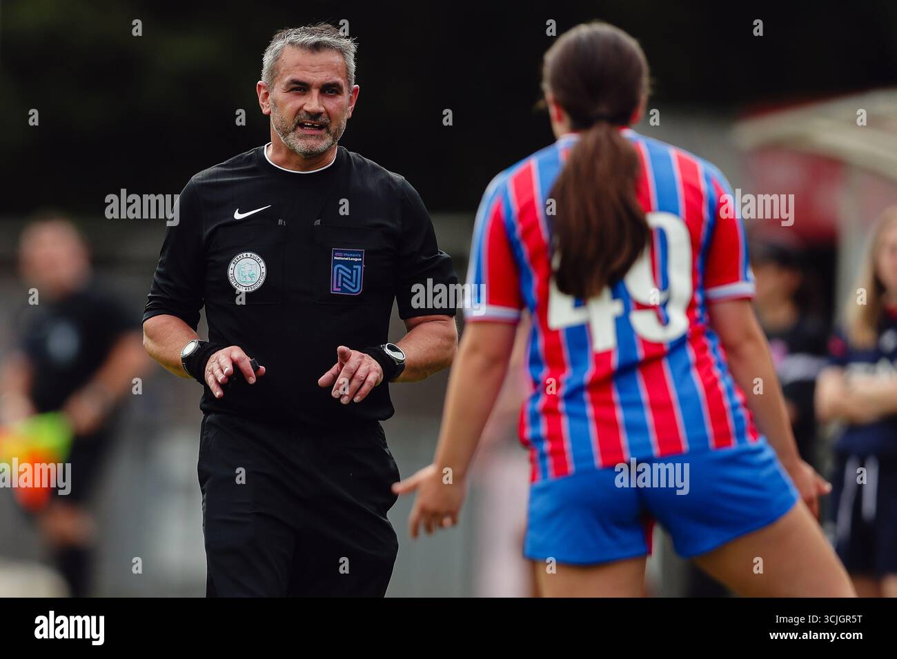 London, UK. 7th September, 2025. Referee Simon Cook during the FA ...