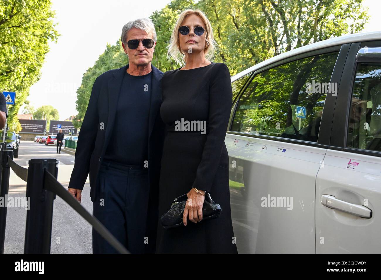 Actress Isabella Ferrari, right, and director Renato De Maria arrive at ...