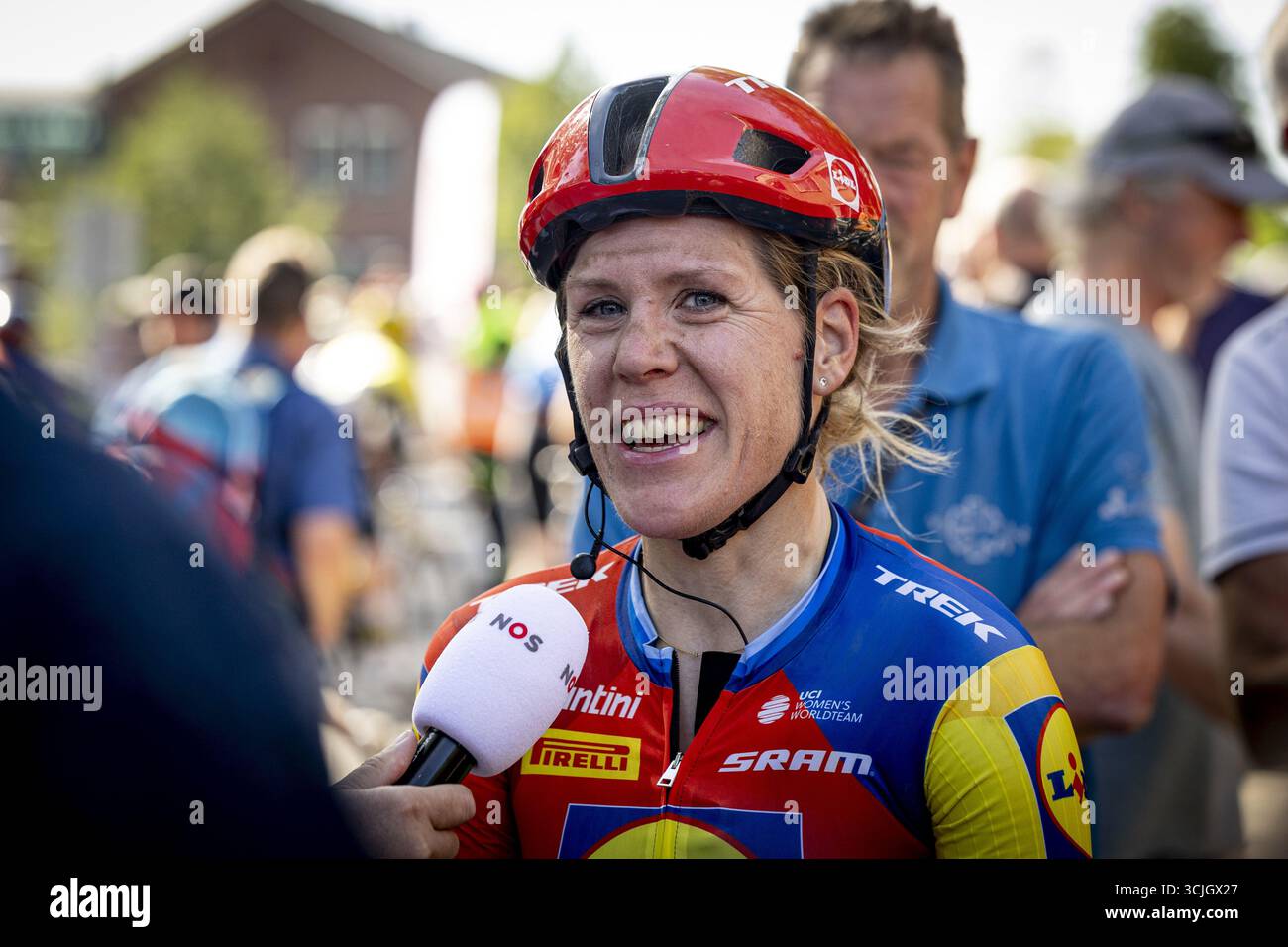 LICHTENVOORDE - Cyclist Ellen van Dijk after the final stage of the ...