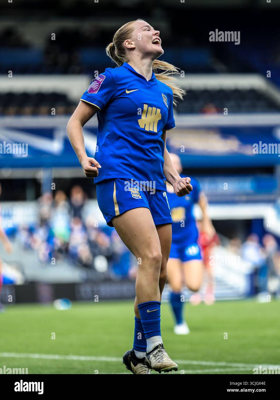 Lily Crosthwaite (16 Birmingham City) celebrates scoring on her debut ...