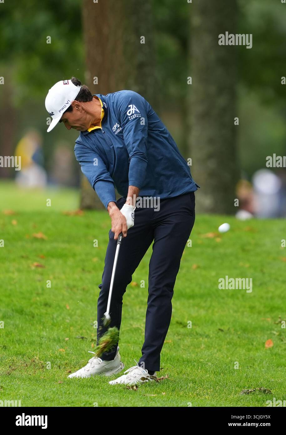Rafa Cabrera Bello on the 11th on day four of the 2025 Amgen Irish Open ...