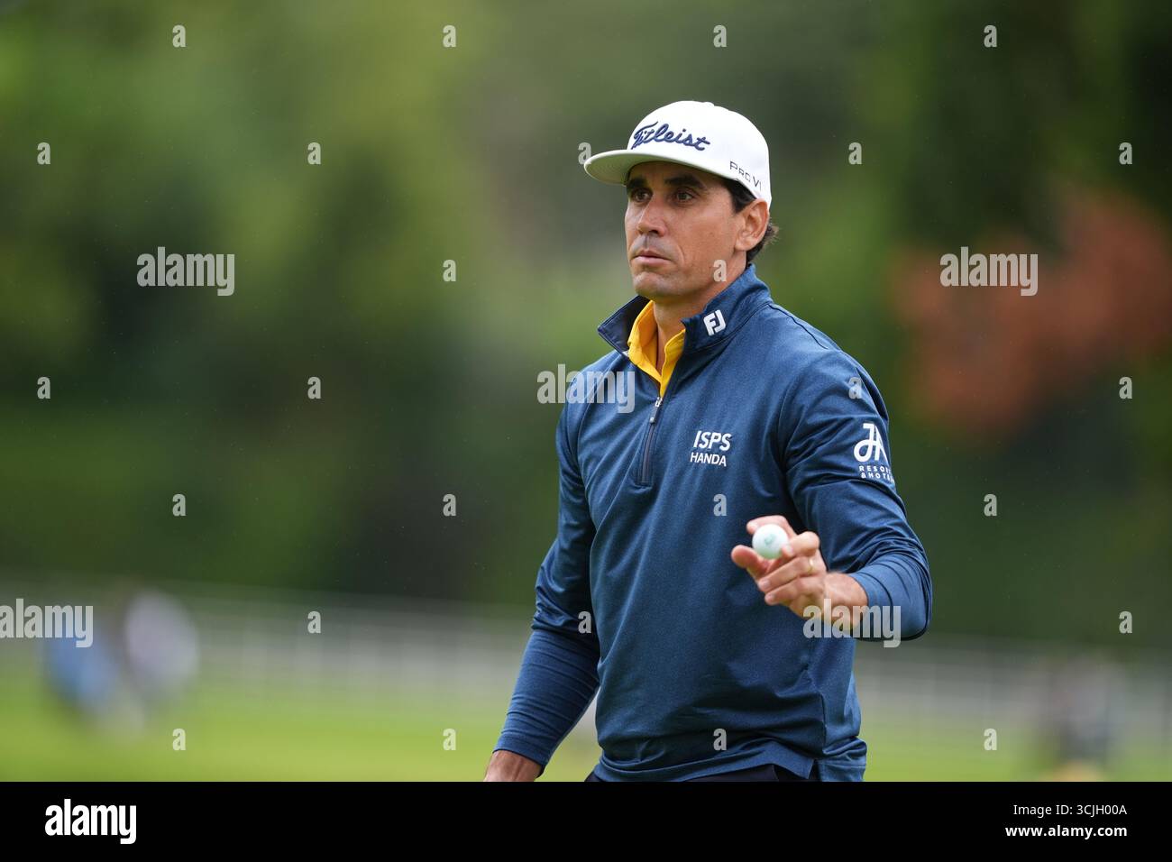 Rafa Cabrera Bello on the 11th green on day four of the 2025 Amgen ...