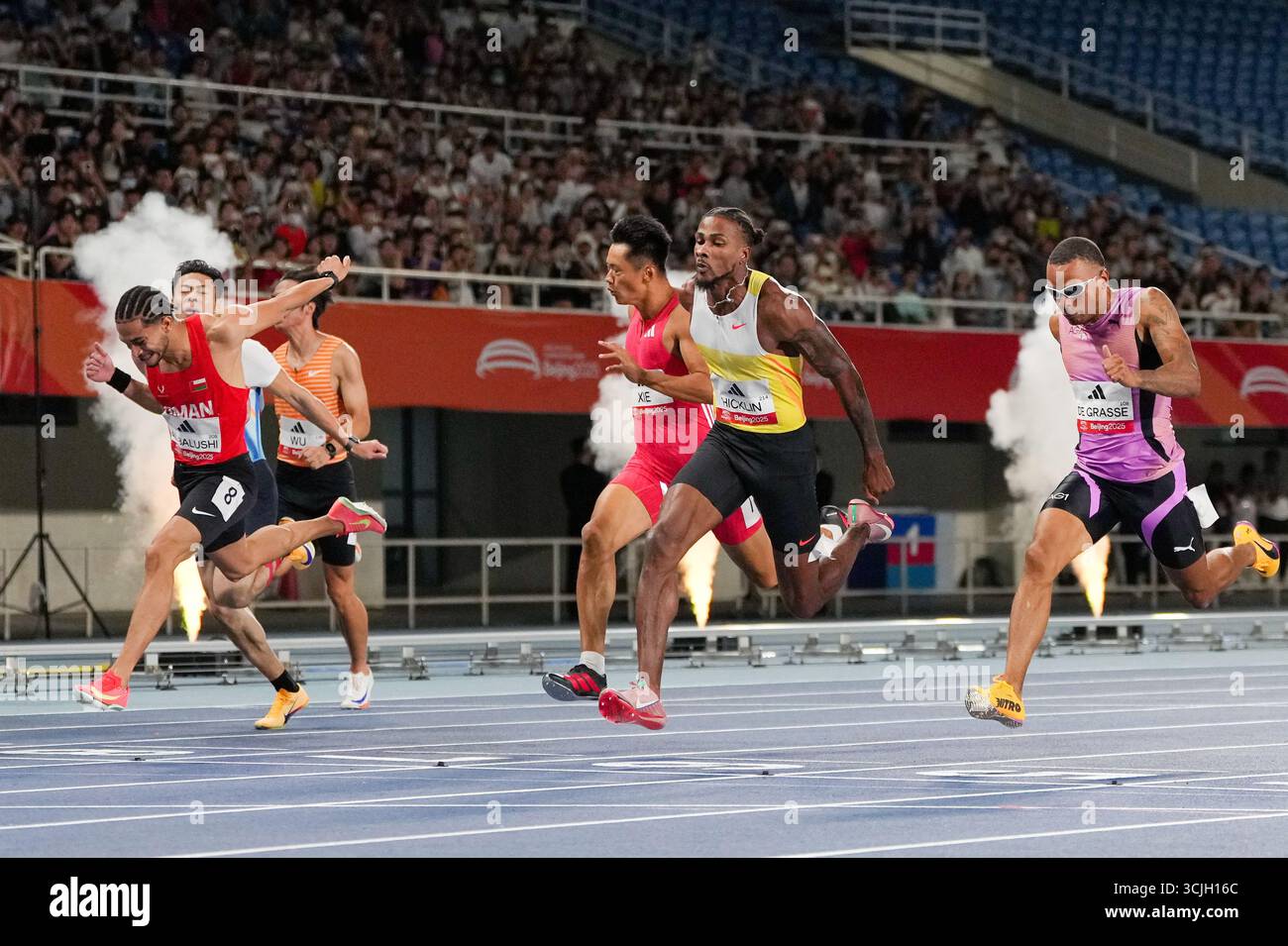 Beijing, China. 7th Sep, 2025. Ali Al Balushi (1st L) of Oman competes ...