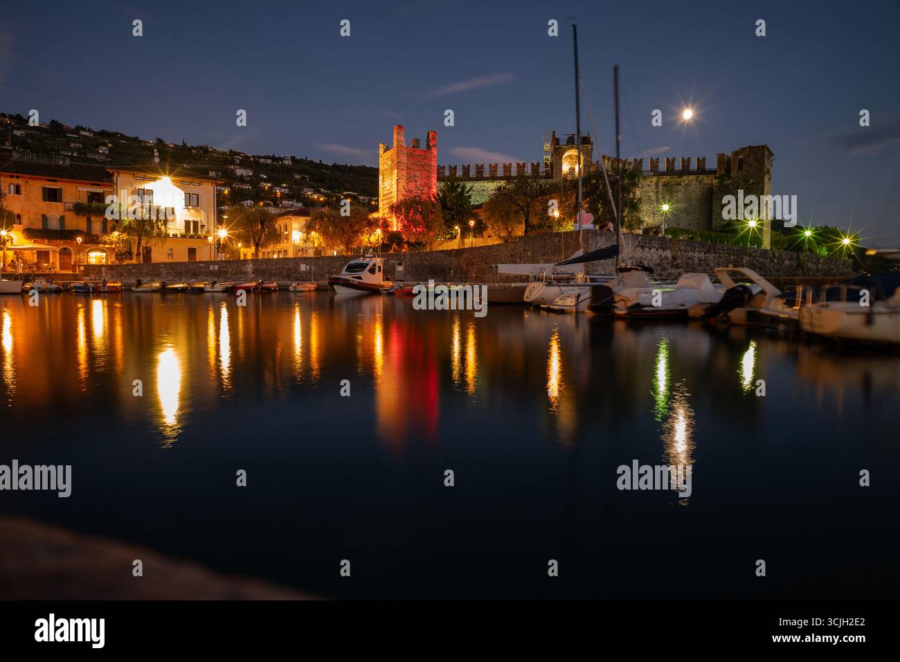 Lake Garda, Lago di Garda, Eastern Lombardy, Italy August 2025 Torri de ...