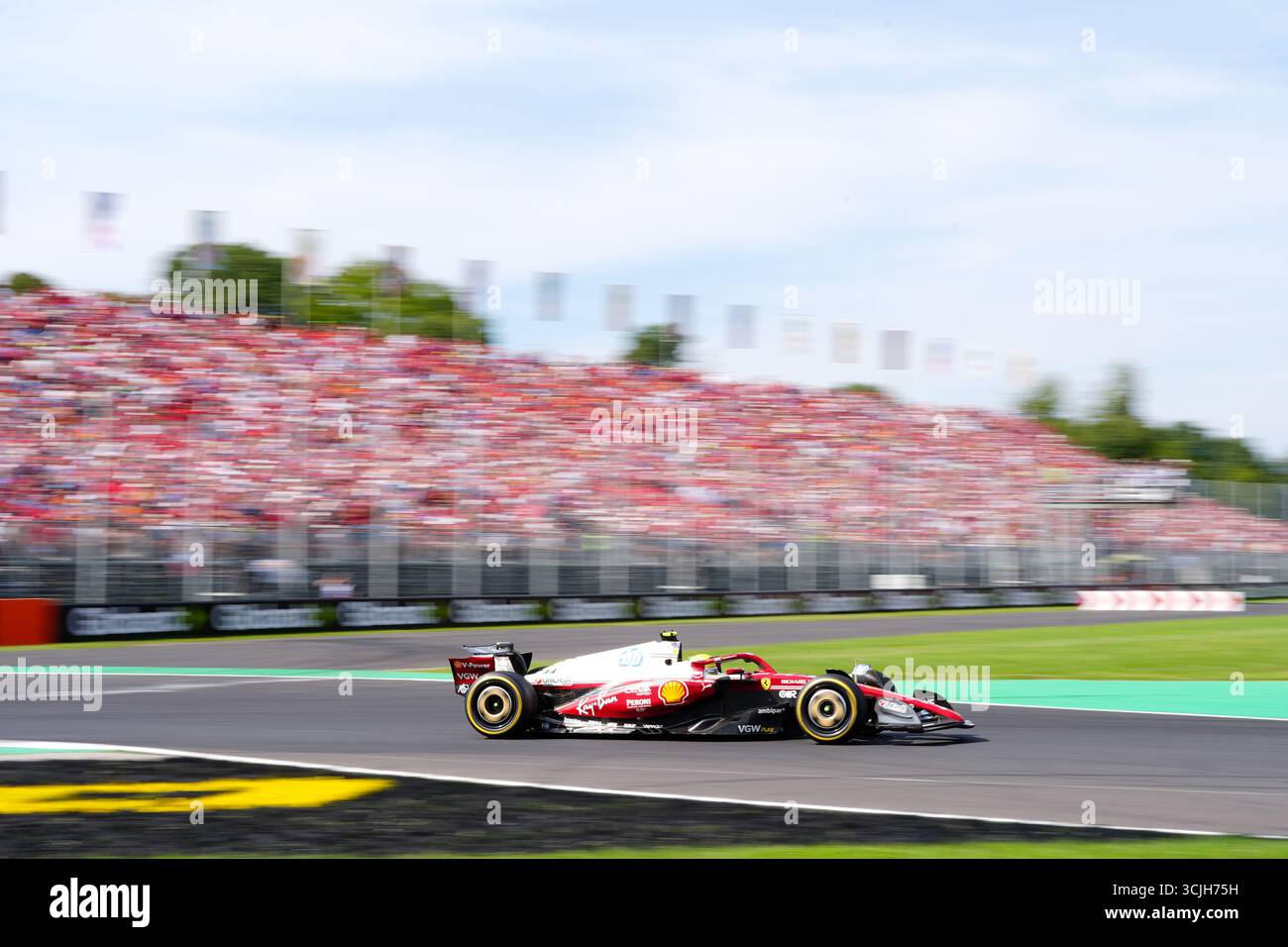 Ferrari's Lewis Hamilton during the Italian Grand Prix at Monza Circuit ...