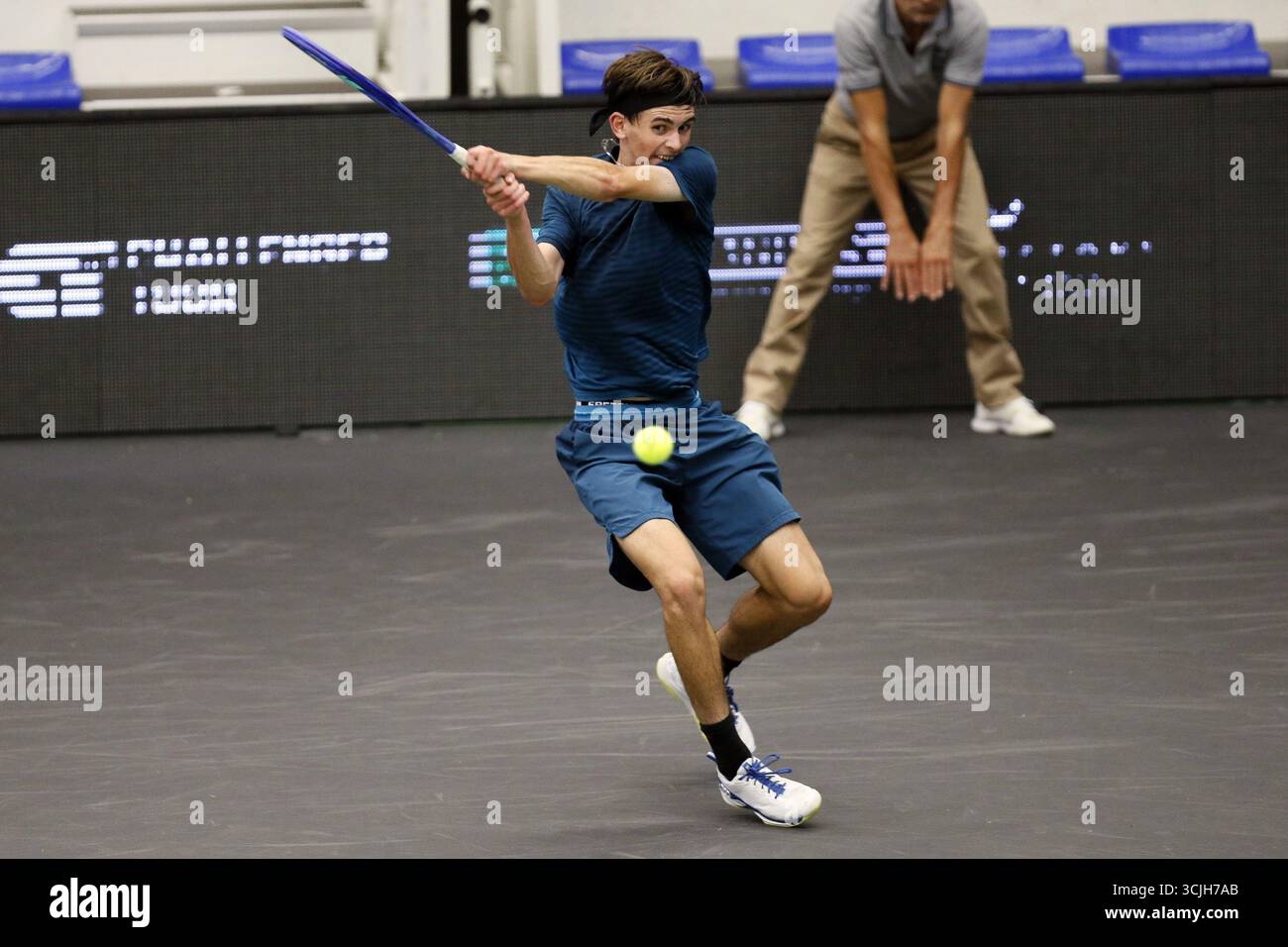 Léo RAQUILLET during the Open Blot Rennes 2025, ATP Challenger 100 ...