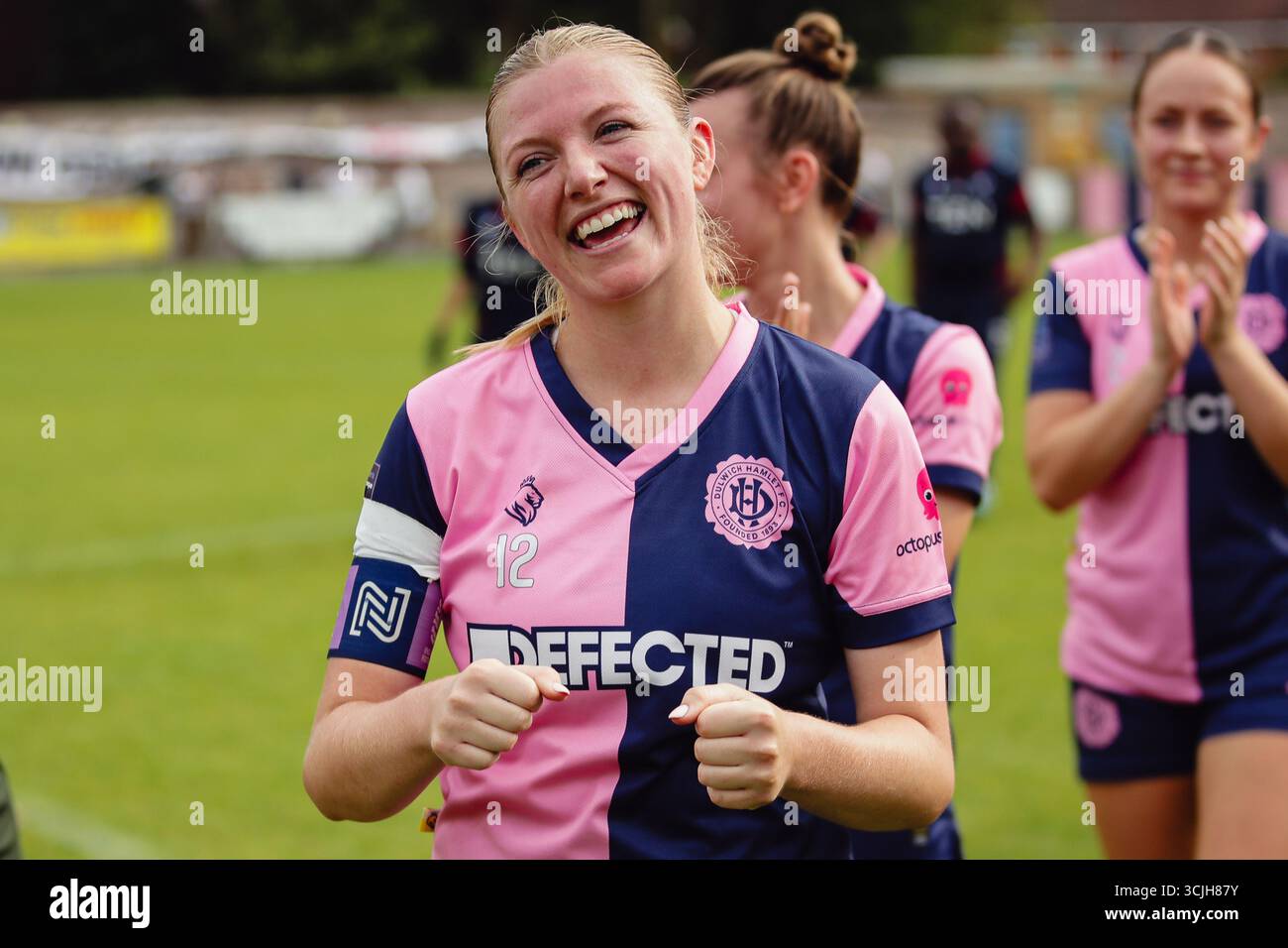 London, UK. 7th September, 2025. Erin Corrigan (12 Dulwich Hamlet ...