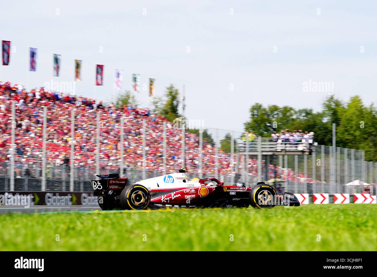 Ferrari's Lewis Hamilton during the Italian Grand Prix at Monza Circuit ...