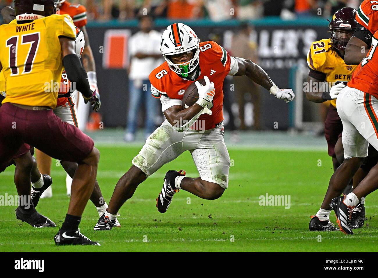 MIAMI GARDENS, FL - SEPTEMBER 06: Miami running back CharMar Brown (6 ...