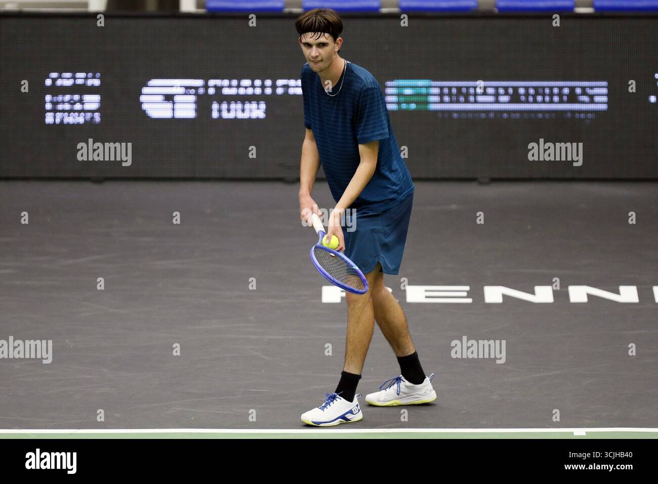 Léo RAQUILLET during the Open Blot Rennes 2025, ATP Challenger 100 ...