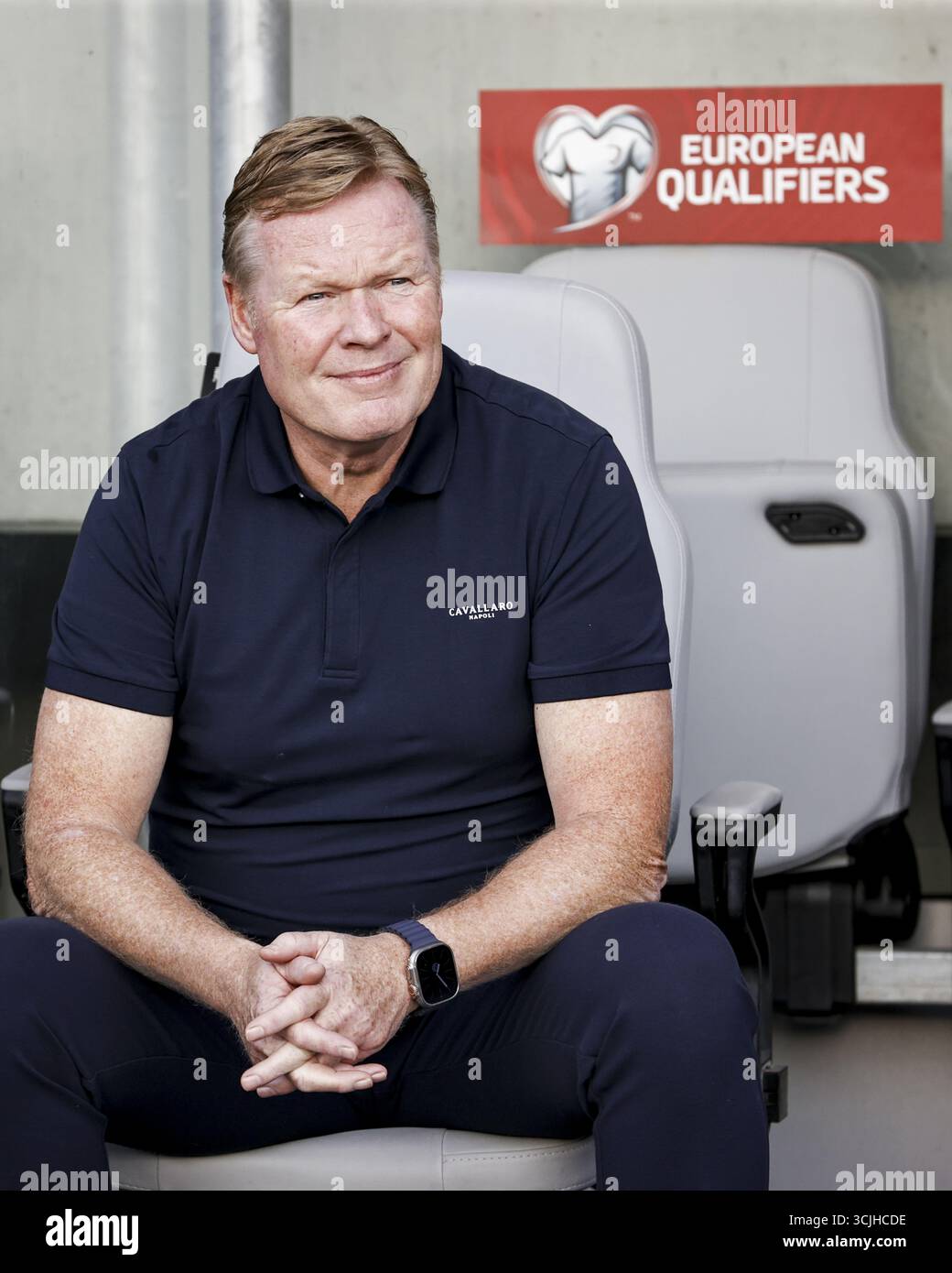 KAUNAS - Netherlands coach Ronald Koeman on the bench during the 2026 ...