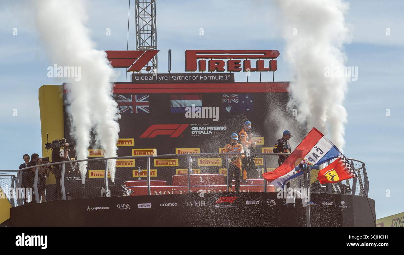 Podium during Pirelli Gran Premio d'Italia 2025, Formula 1 Championship ...