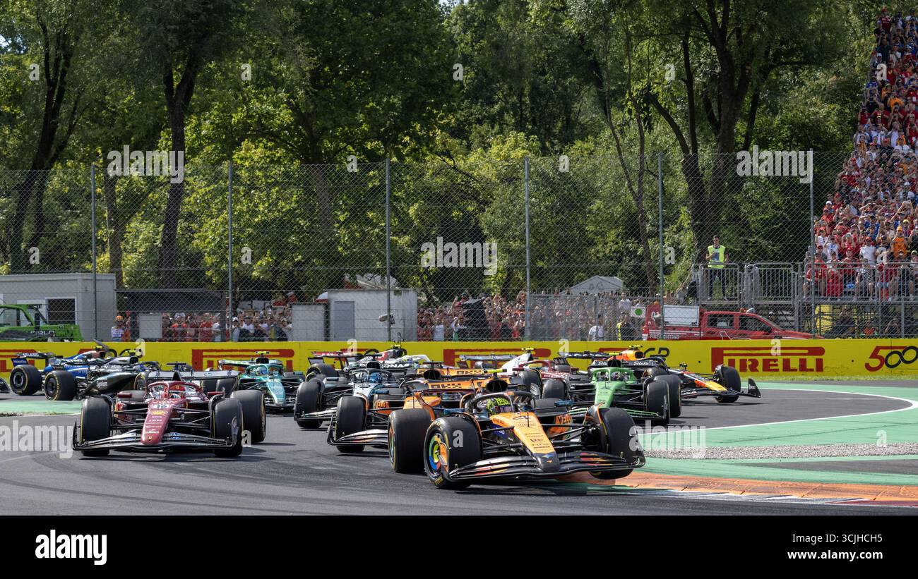 first lap during Pirelli Gran Premio d'Italia 2025, Formula 1 ...