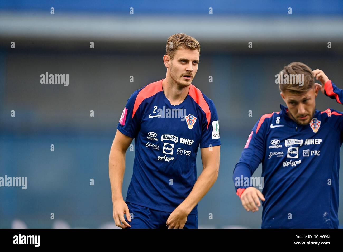 Zagreb, Croatia. 07th Sep, 2025. Josip Stanisic and Marco Pasalic of ...