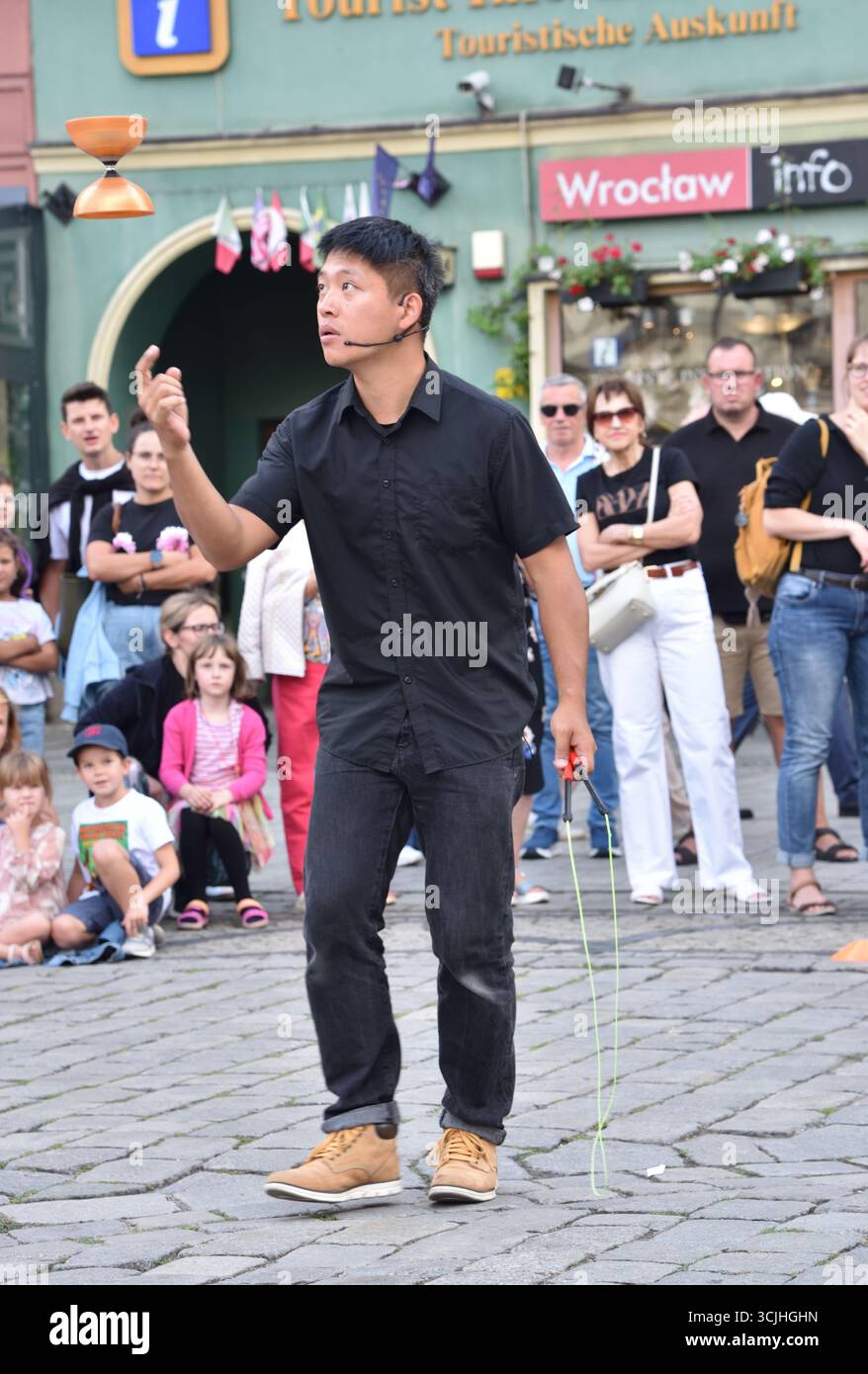 Wroclaw, Poland - 7th September 2025: Busker Tour 2025, street artists ...