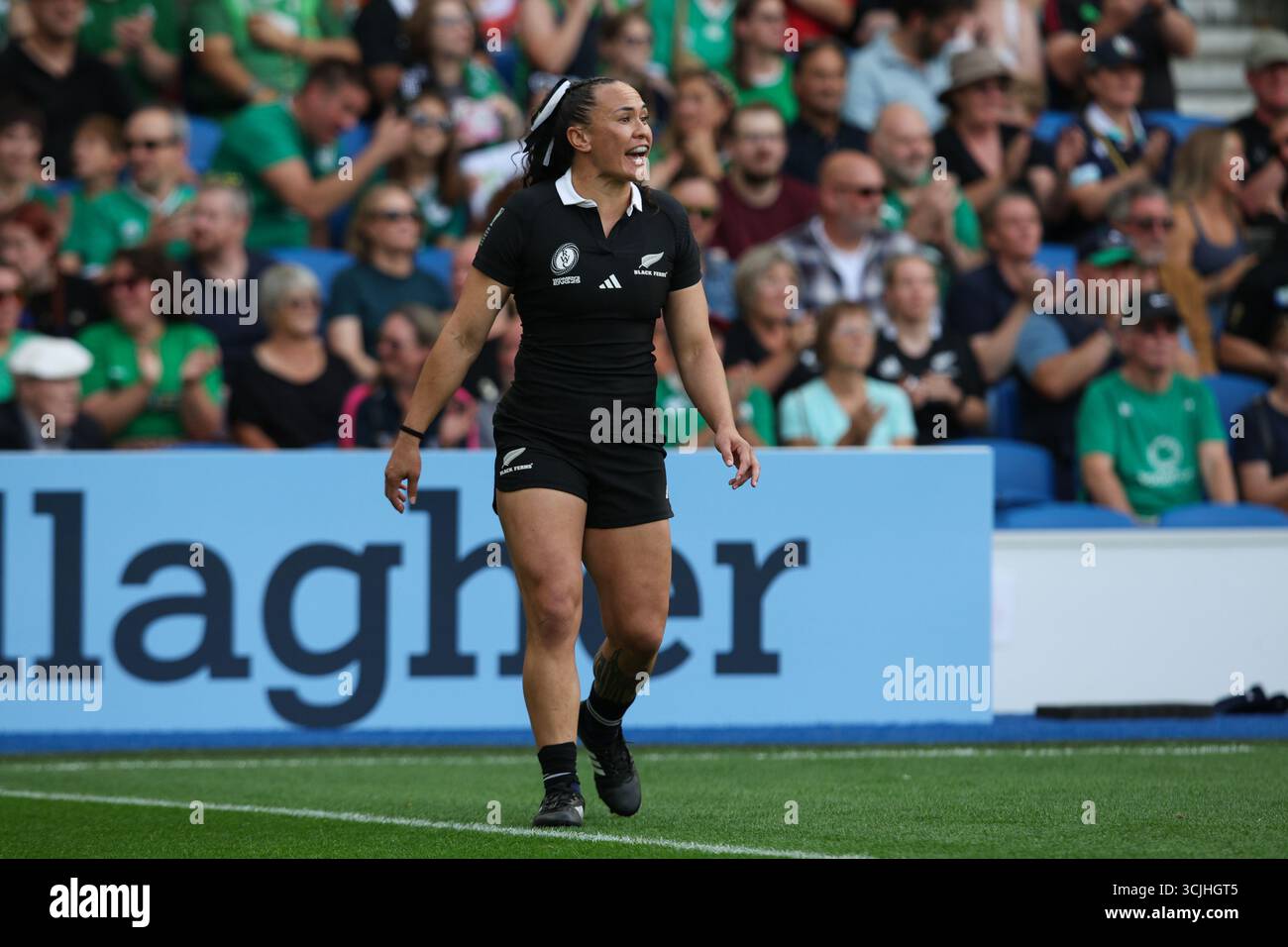 BRIGHTON, UK - 7th Sept 2025: Portia Woodman-Wickliffe of New Zealand ...