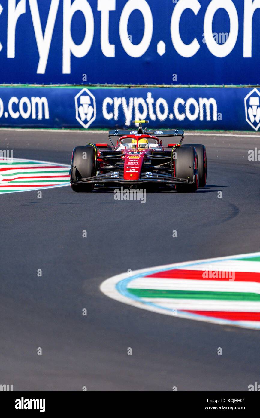 Scuderia Ferrari HP F1 Team's english driver Lewis Hamilton competes ...