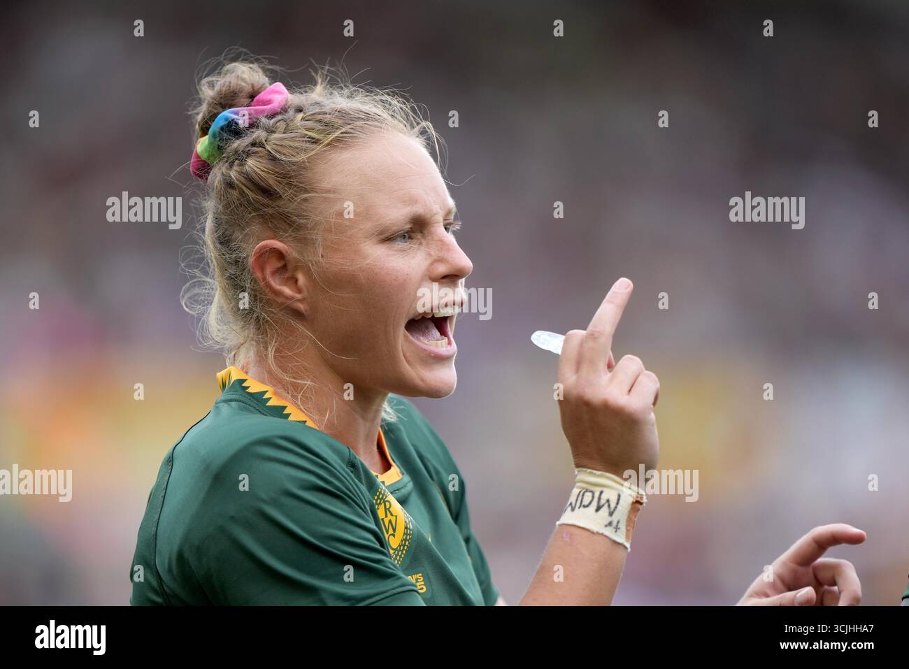 South Africa's Eloise Webb during the Women's Rugby World Cup 2025 pool ...