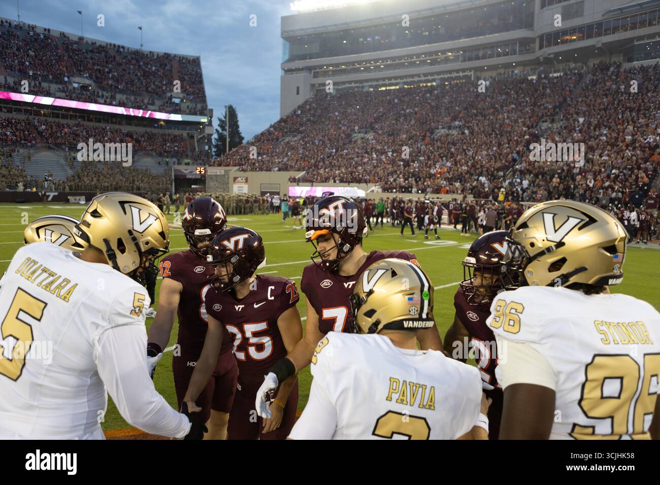 September 6, 2025: Captains from the Virginia Tech Hokies and ...