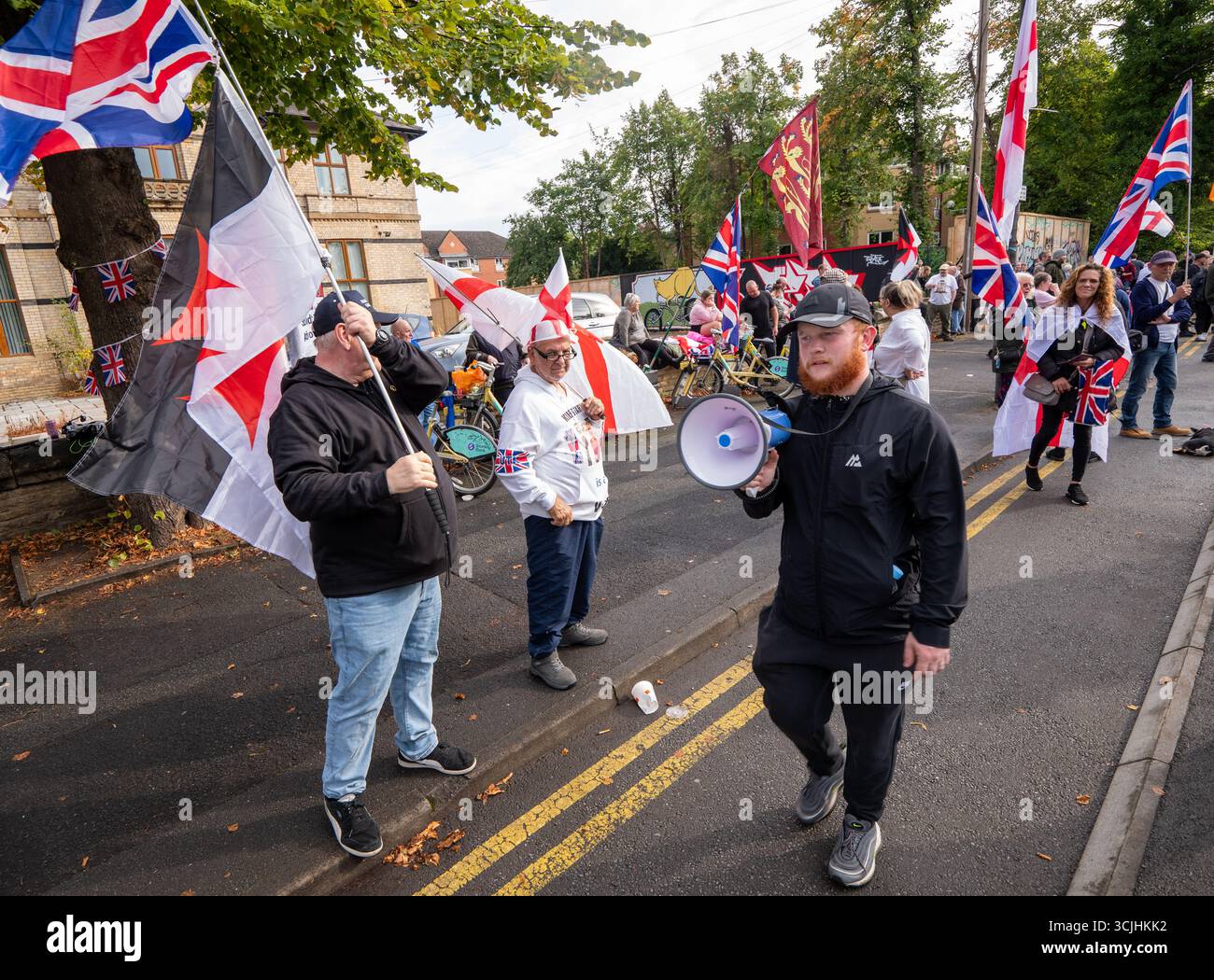 Arrests at migrant hotel protest Manchester UK. Sunday saw continuing ...