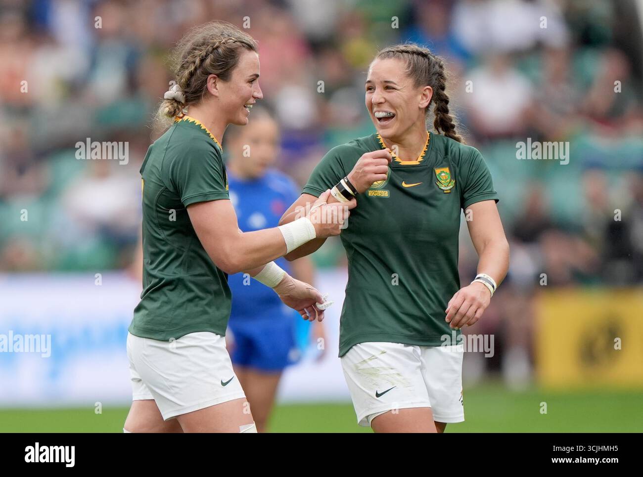 South Africa's Catha Jacobs and Jakkie Cilliers during the Women's ...