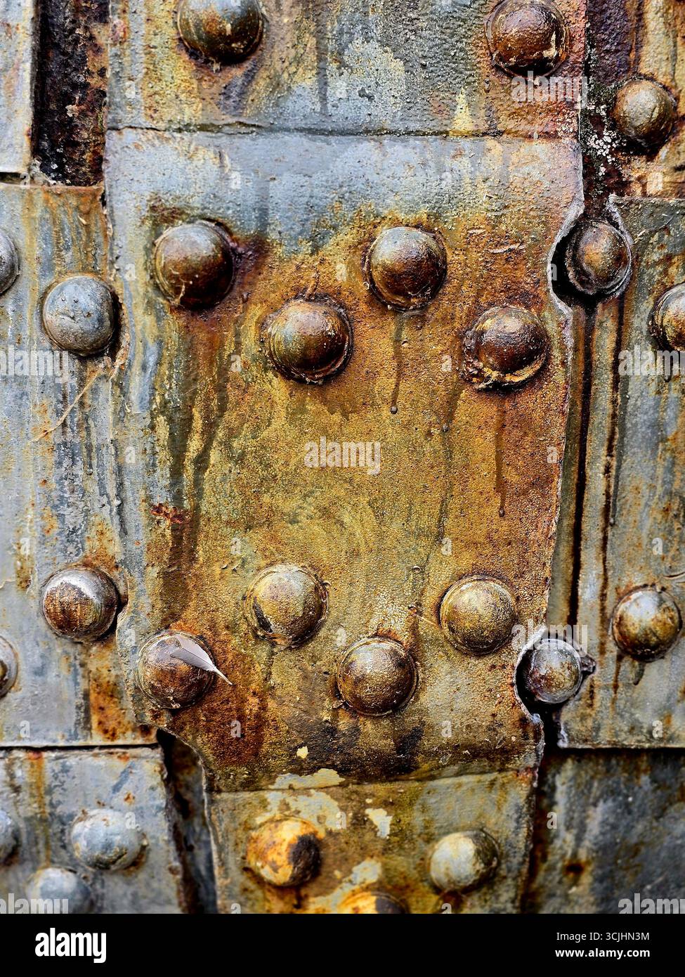 Large size bolts and nuts in iron and steel factories, old vintage ...
