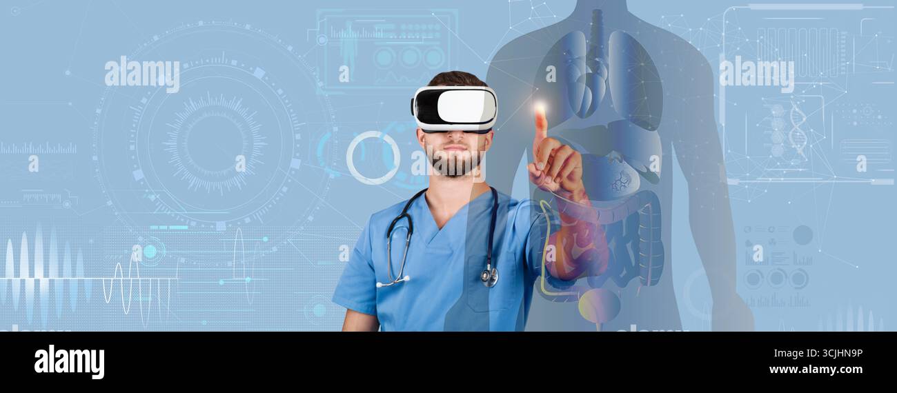 Innovative doctor using virtual reality for modern healthcare training ...