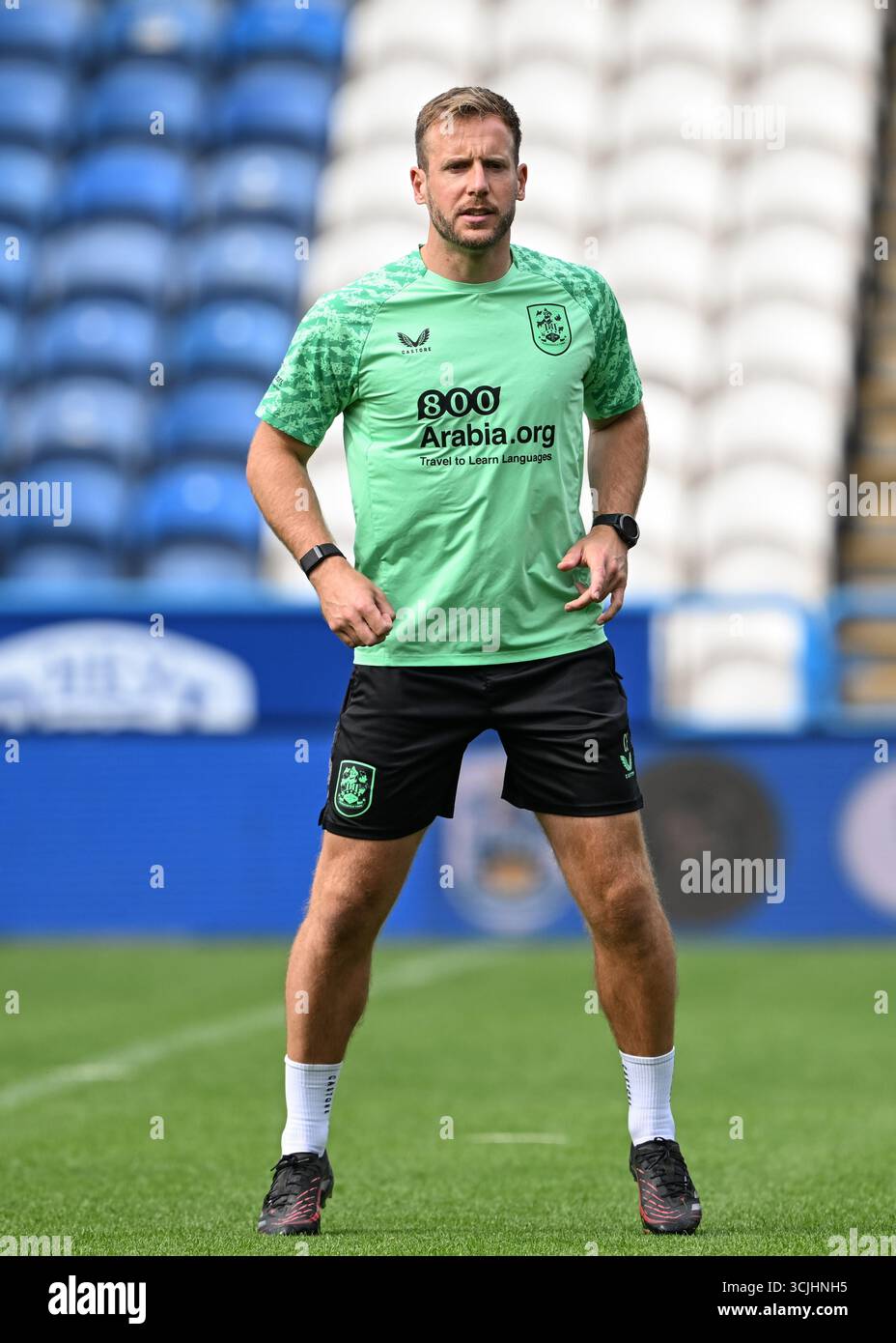 Huddersfield Town goalkeeping coach Chris Elliott ahead of the Sky Bet ...