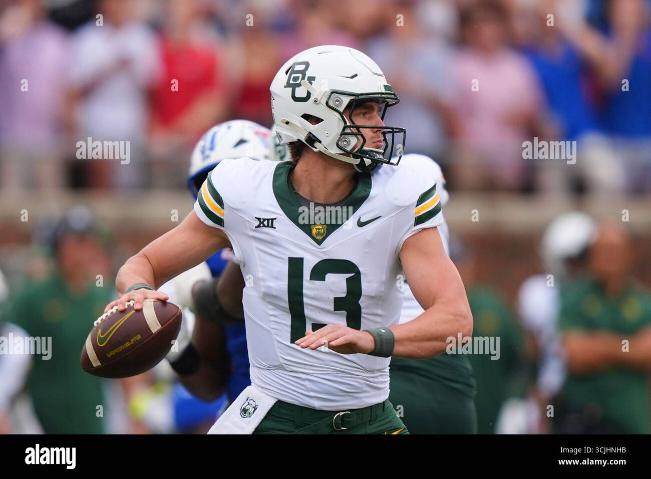 Baylor quarterback Sawyer Robertson passes during the first half of an ...