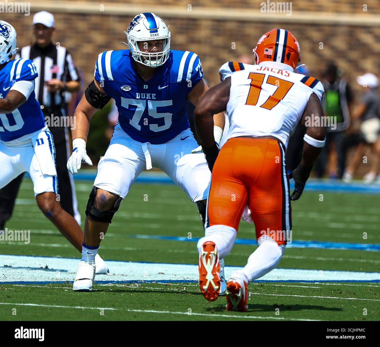 September 6,2025: Duke University offensive lineman Bruno Fina (75 ...