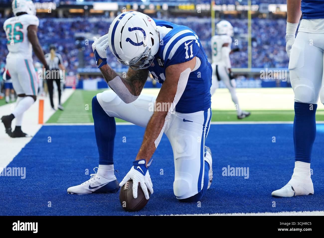 Indianapolis Colts wide receiver Michael Pittman Jr. (11) celebrates ...