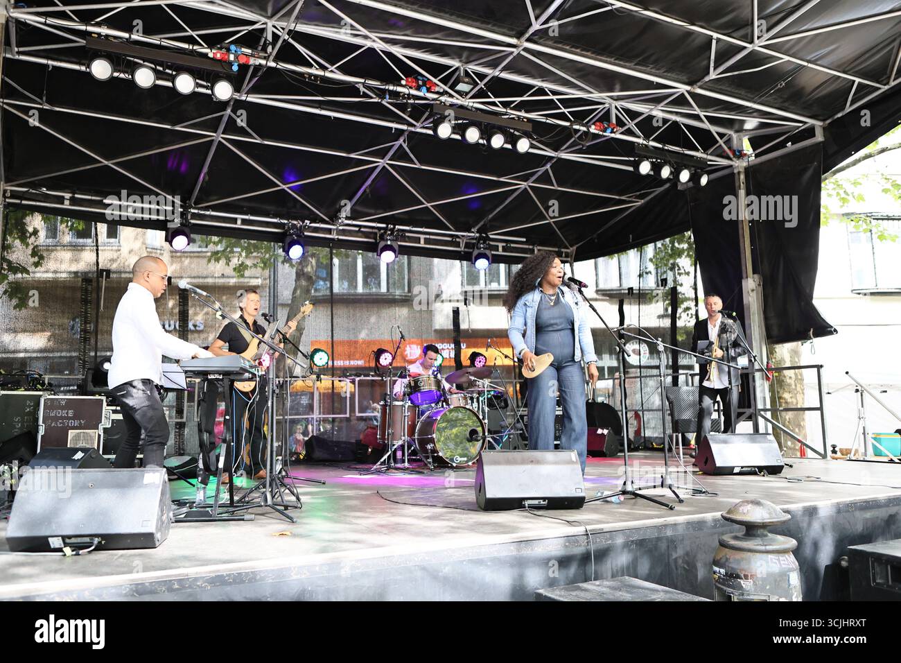 Germany, Berlin, Sepember 7, 2025, Band Mi Solar on Stage at the Event ...