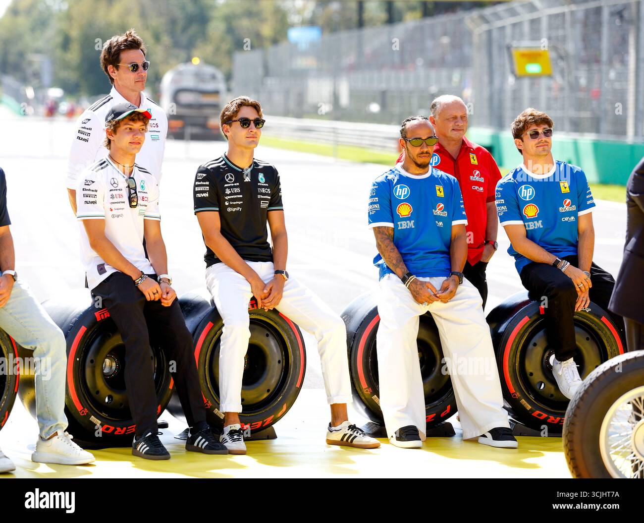 KIMI ANTONELLI Andrea (ita), Mercedes AMG F1 Team W16, portrait RUSSELL ...